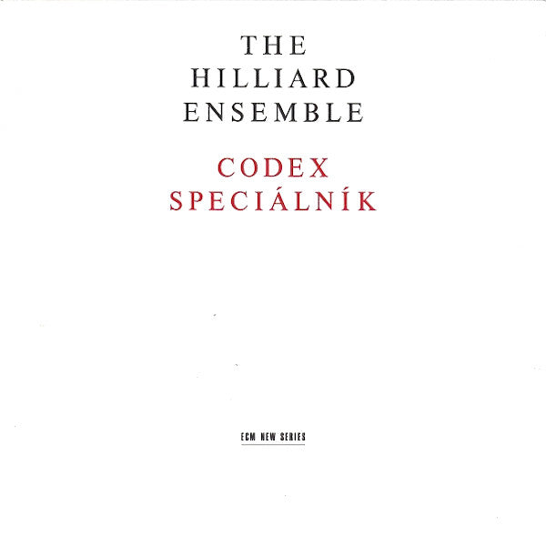 Hilliard Ensemble | Codex Speciálník | Album – Artrockstore